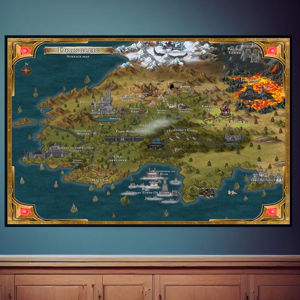 Dark Souls Poster Map - Etsy