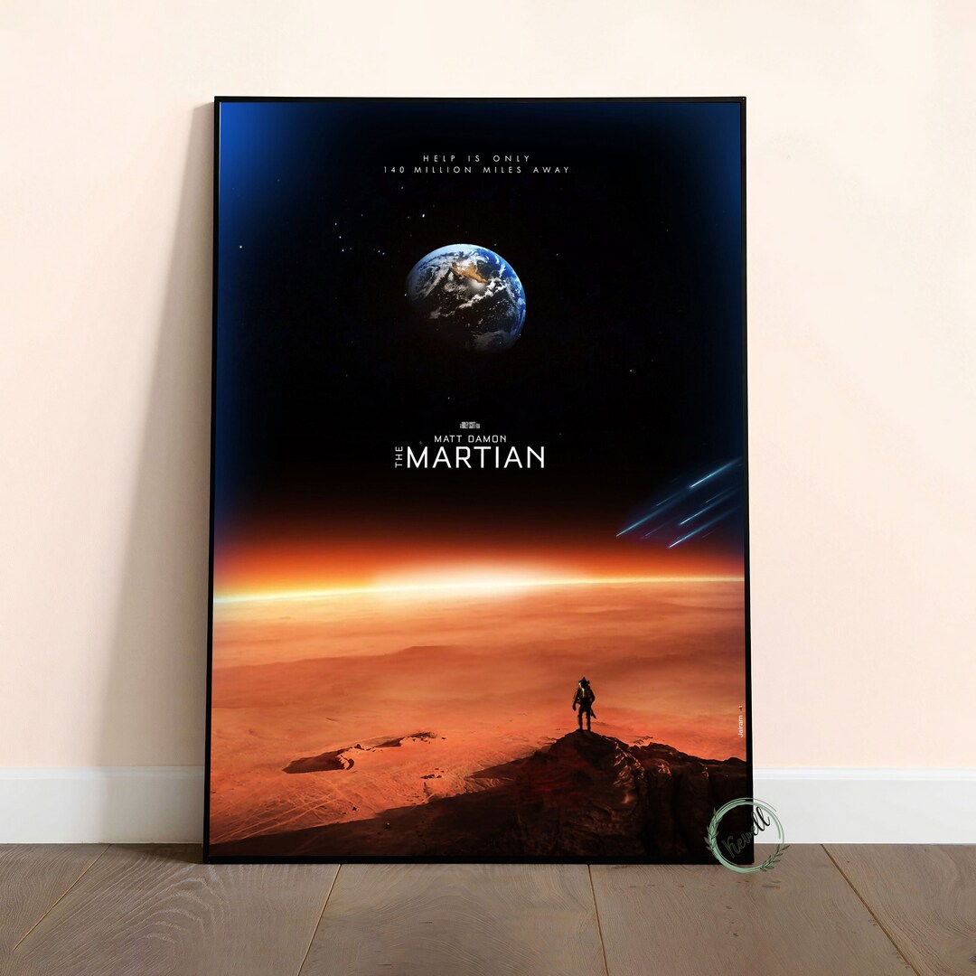 The Martian Poster, Canvas Wall Art, Rolled Canvas Print, Canvas Wall ...
