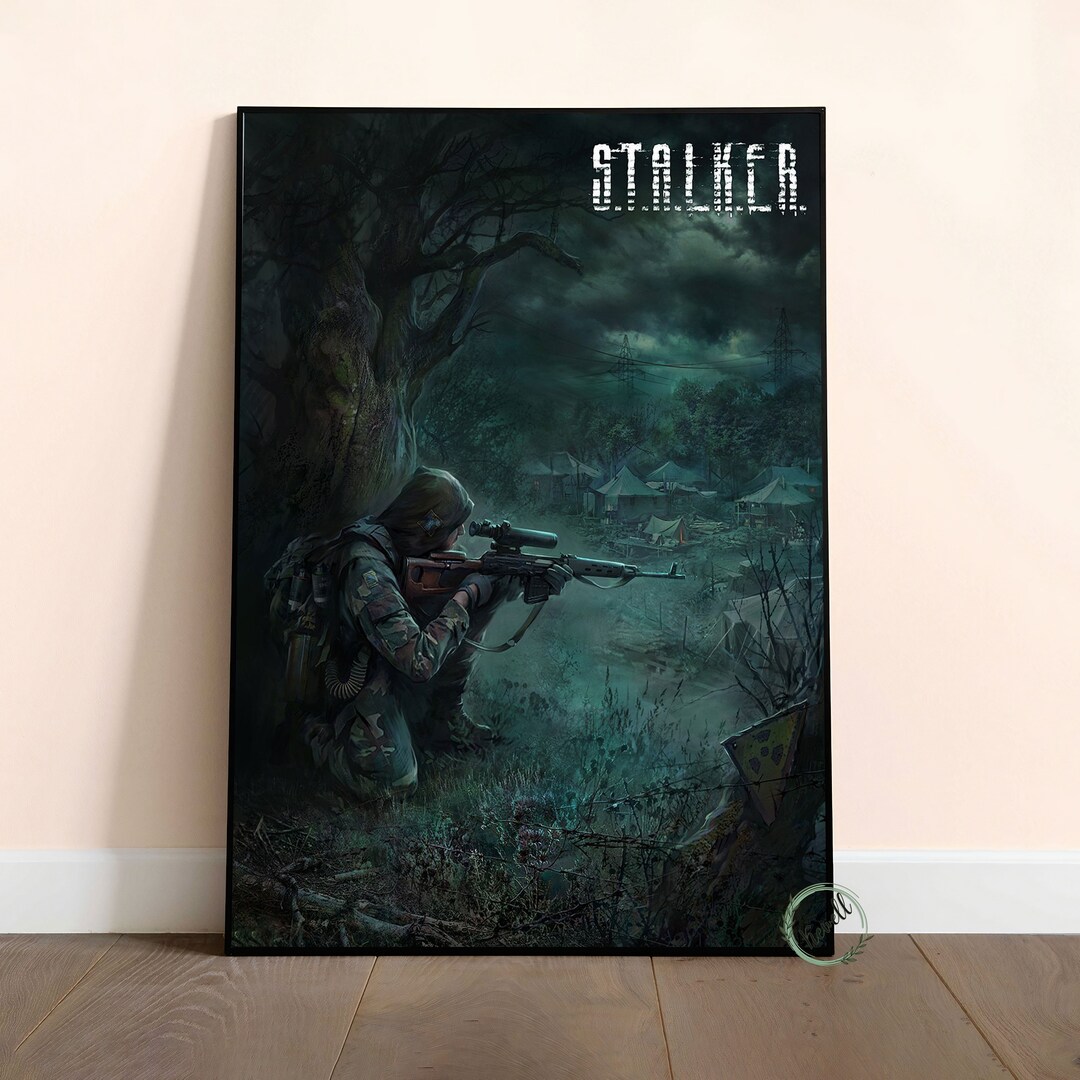 Stalker Game Poster, Canvas Wall Art, Rolled Canvas Print, Canvas Wall ...