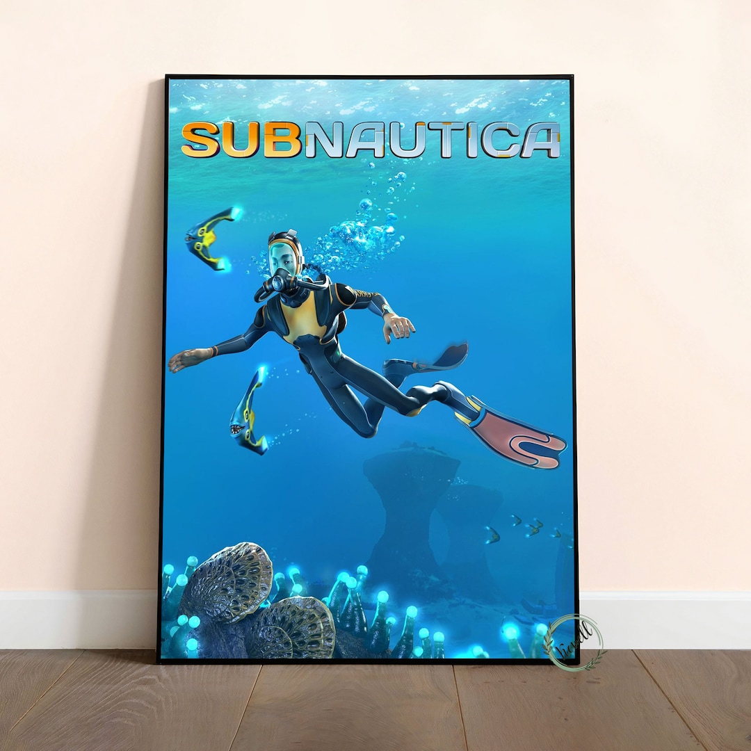 Subnautica Poster, Canvas Wall Art, Rolled Canvas Print, Canvas Wall Print, Game Poster - Etsy
