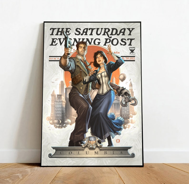 Bioshock Poster, Canvas Wall Art, Rolled Canvas Print, Canvas Wall ...