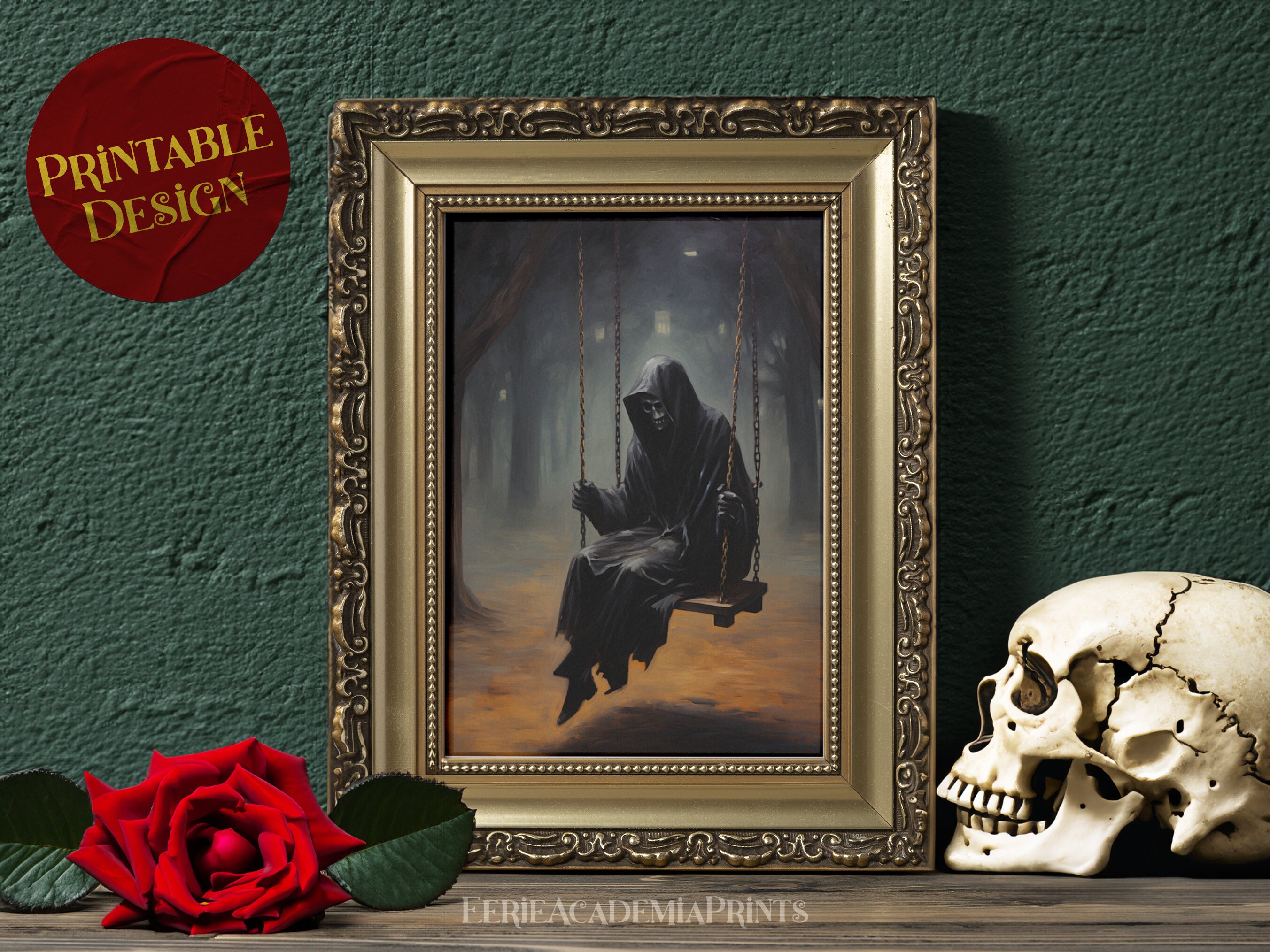 Don't Fear the Reaper Poster, Dark Academia, Dark Cottagecore, Gallery ...