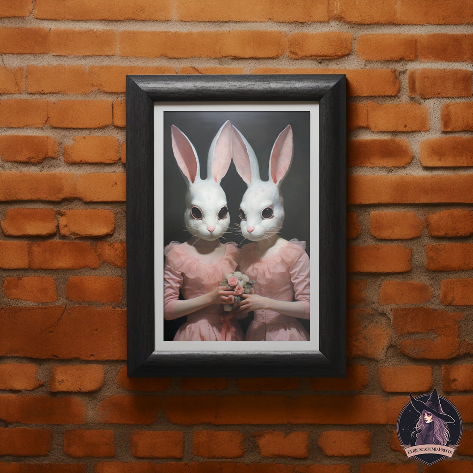 Creepy Bunnies, Dark Academia, Dark Cottagecore, Gallery Wall, Gothic ...