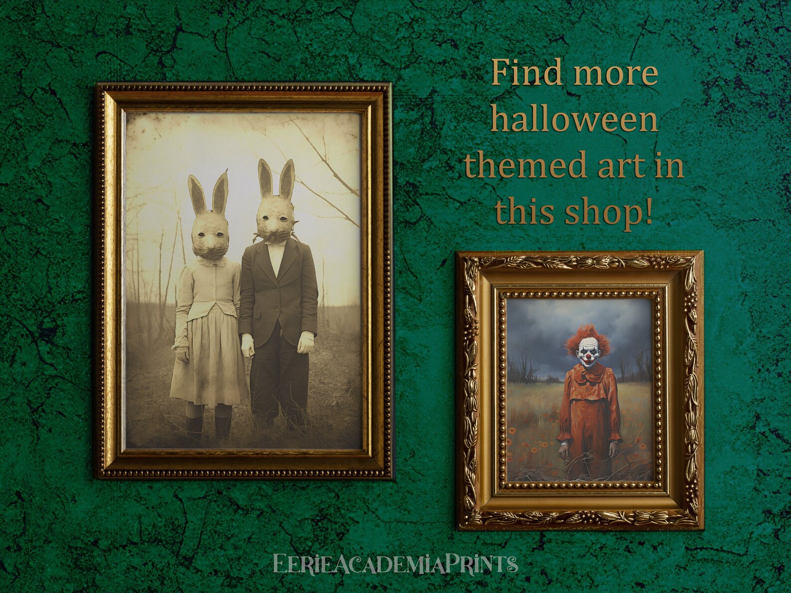 Creepy Bunnies, Dark Academia, Dark Cottagecore, Gallery Wall, Gothic ...