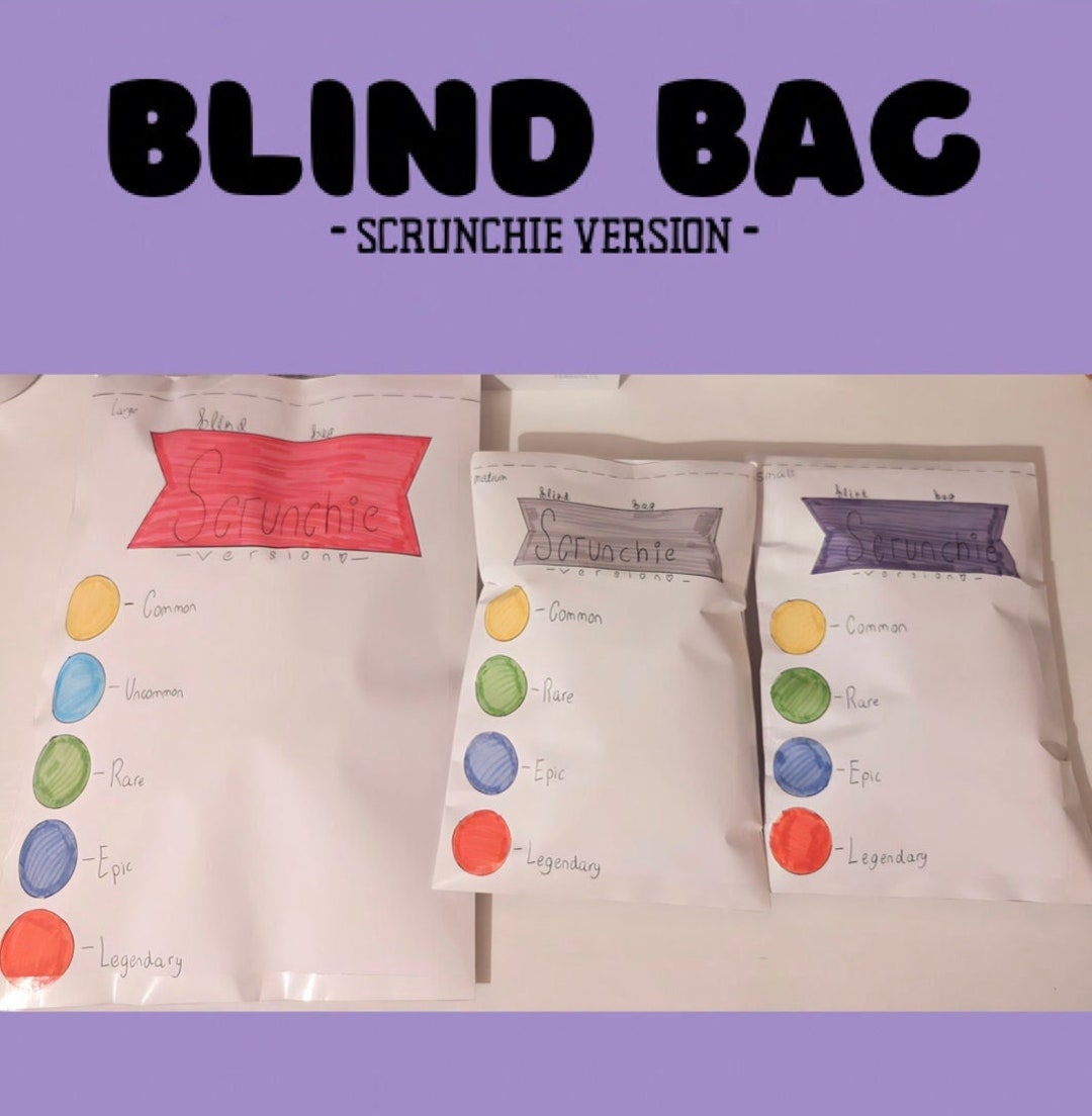 Scrunchie Blind Bag - Etsy UK
