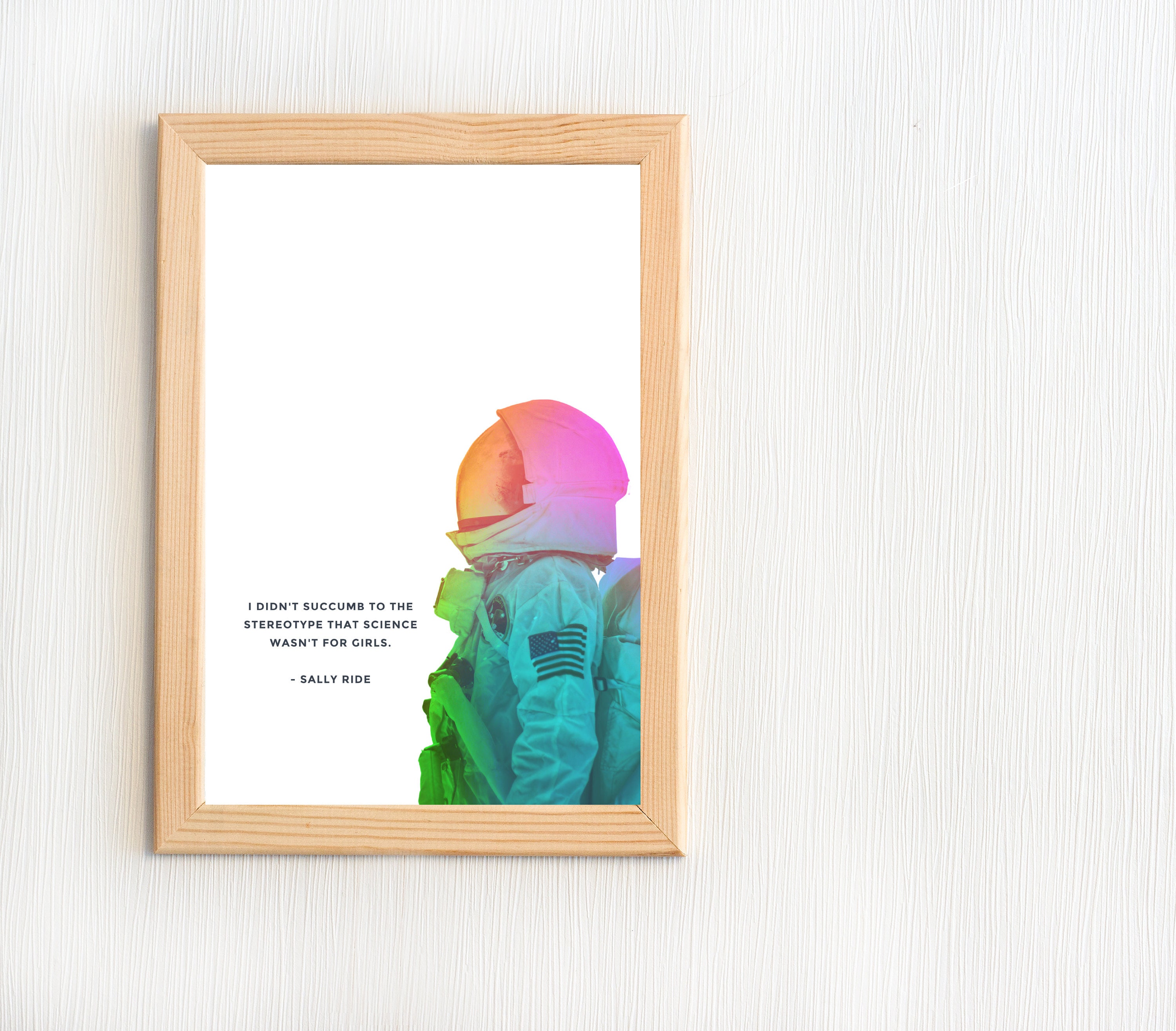Sally Ride Astronaut Poster - Inspire Girls in STEM - Digital Downloads ...