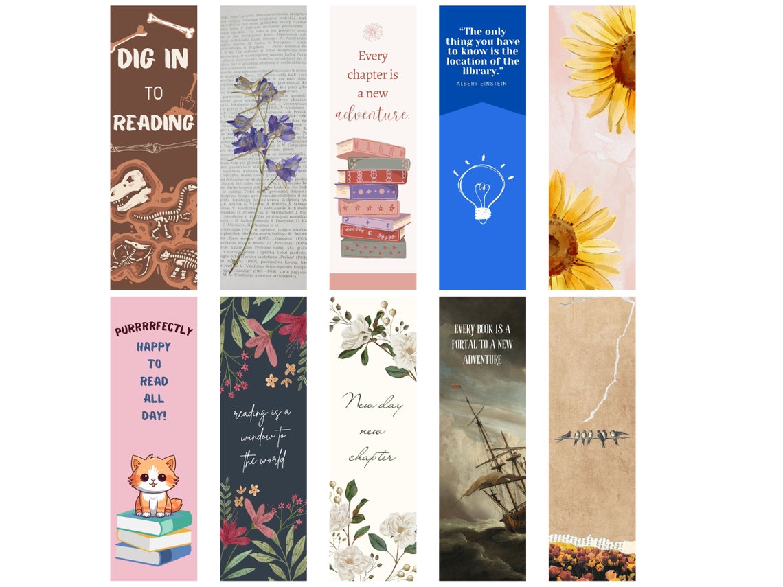 WOW! *30* Unique Bookmarks for Kids & Adults | Printable Bookmarks for ...