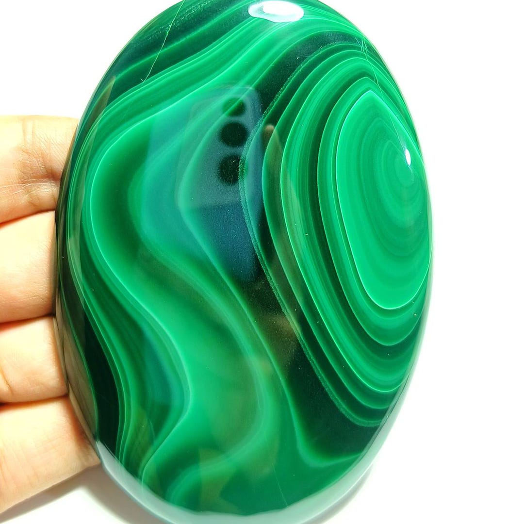 Big Size Green Malachite Oval Shape Loose Gemstone, Designer Malachite ...