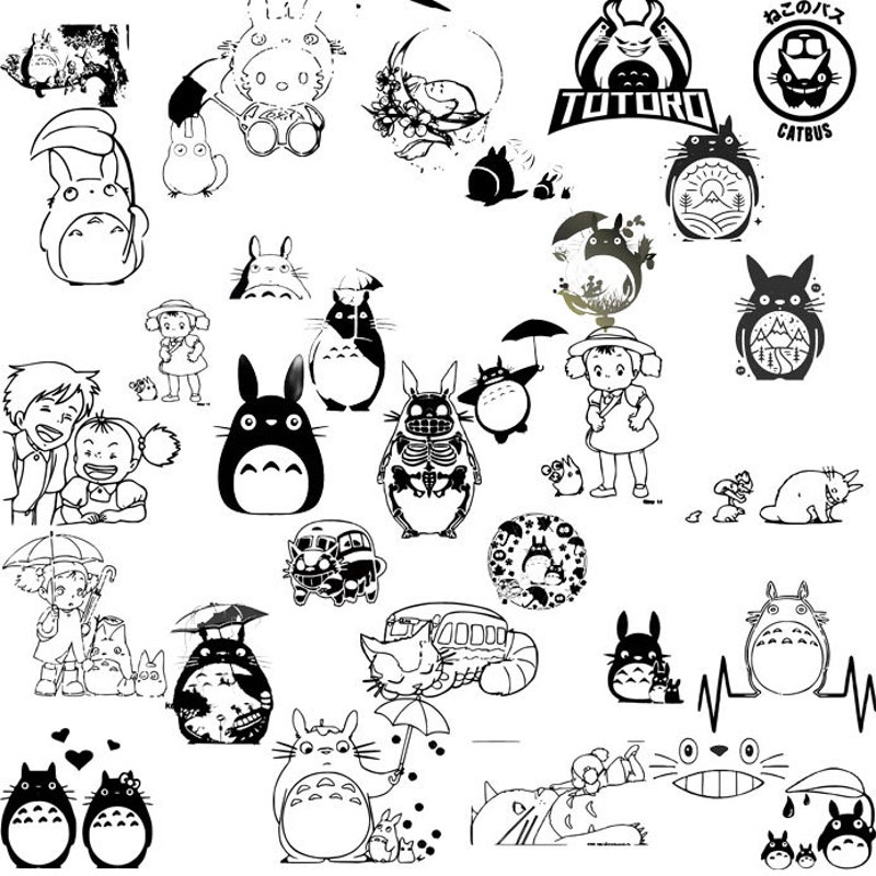 Totoro Svg Files - Etsy