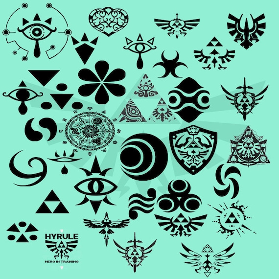 Zelda Symbol Meaning Legend Of Zelda Teal Triforce Symbolism Graphic