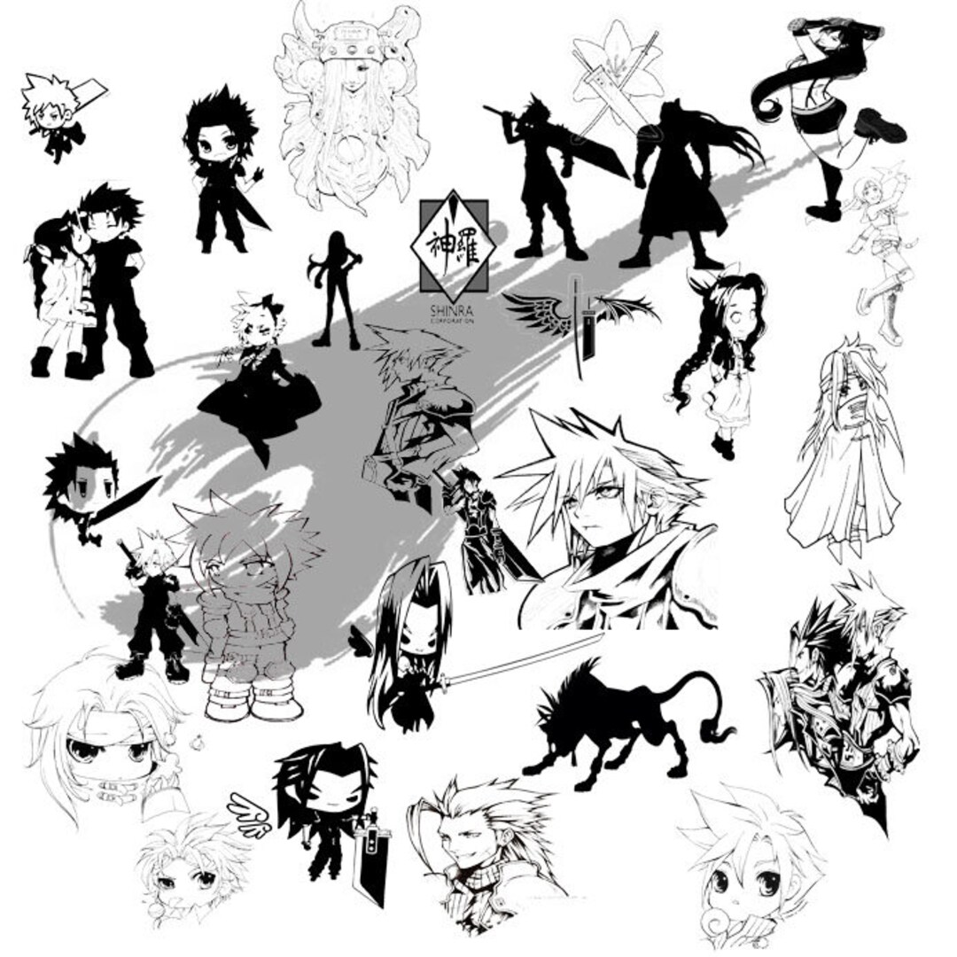 Buy Final Fantasy VII PNG and SVG Files Online in India - Etsy