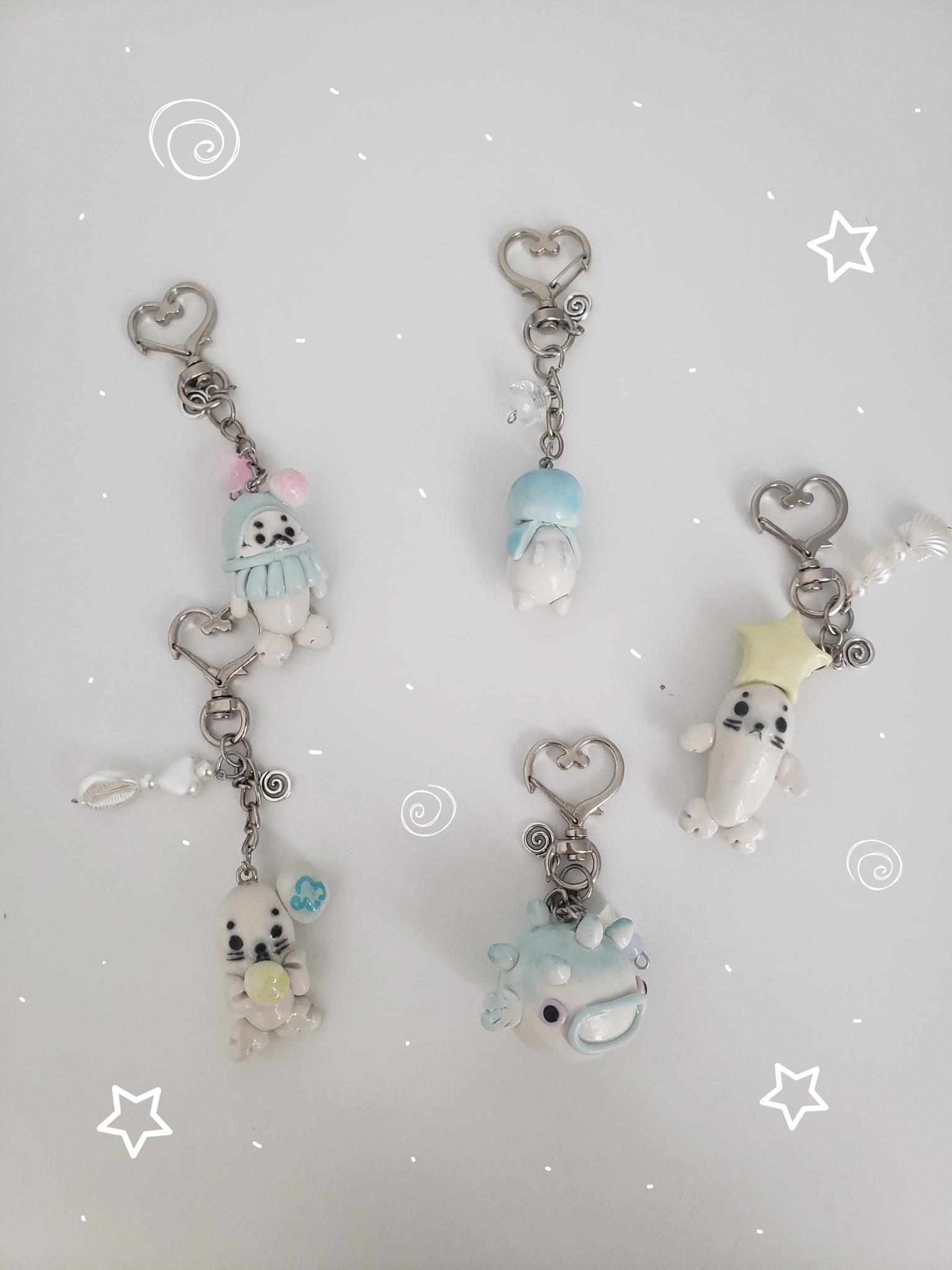 Polymer Clay Charms Ocean Collection Jelly Charms Cute Japanese Charms ...