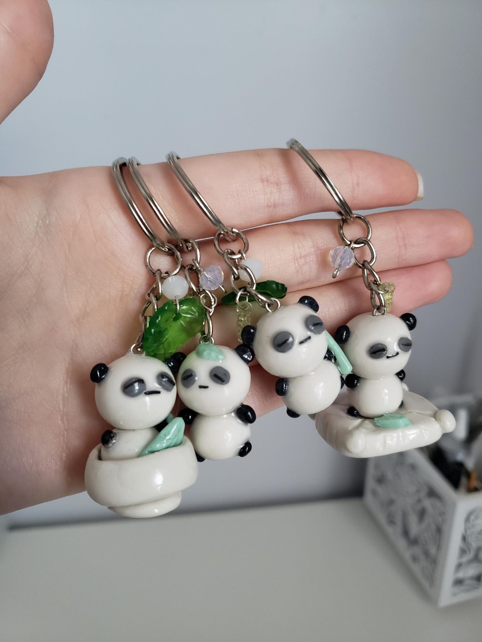 Polymer Clay Charms Panda Collection Jelly Charms Cute Japanese Charms ...