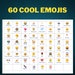 Printable Emoji Bingo Game, Instant Download, 60 Emojis, 50 Unique ...