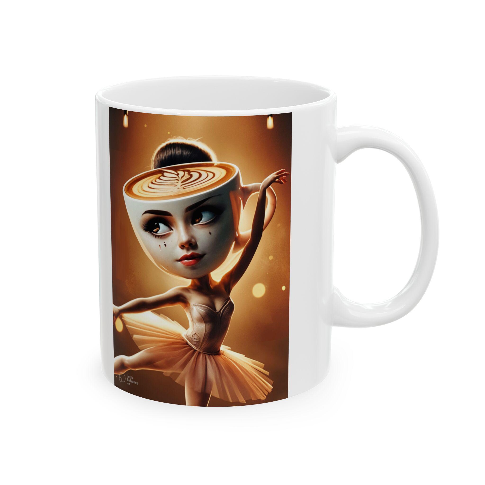Ballerina Cappuccina - Fun Meme Ceramic Mug, Tiktok Viral Meme Trend ...