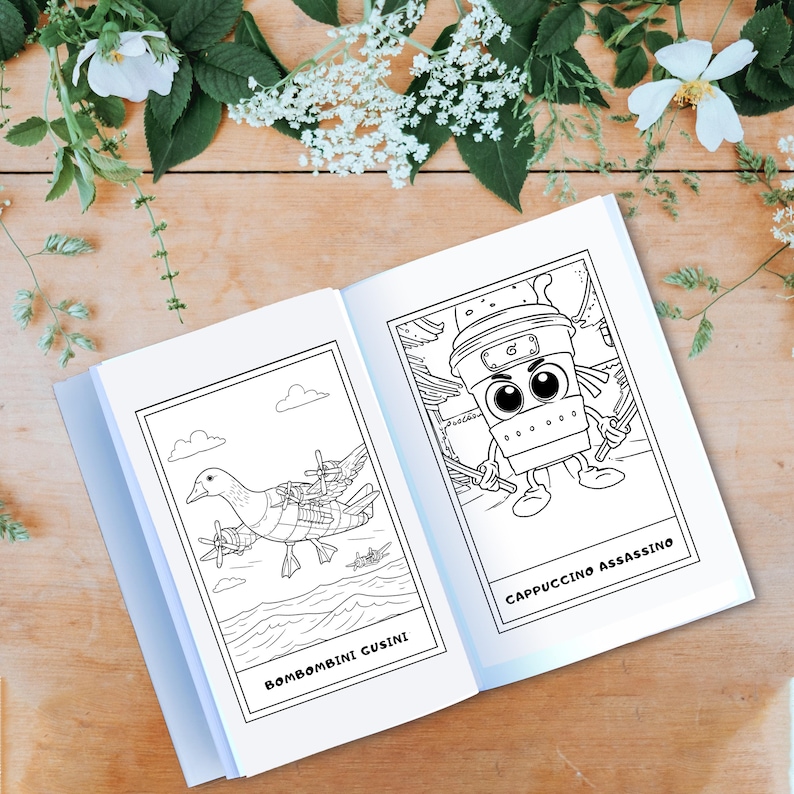 Italian Brainrot Animals Coloring Book – Viral Tiktok Meme (digital ...