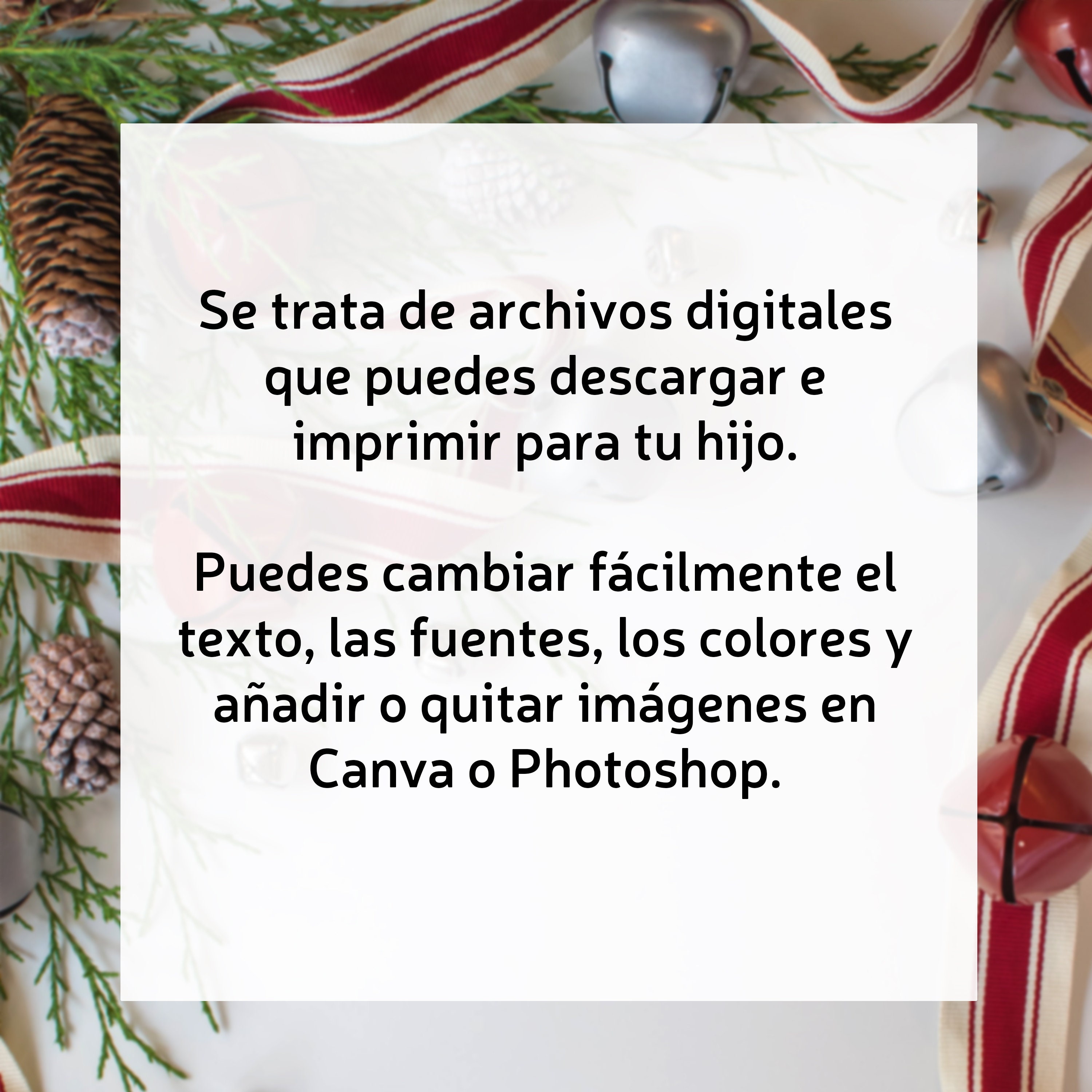 Carta A Papá Noel Y Su Respuesta en Español Imprimible En Formato A4 ...