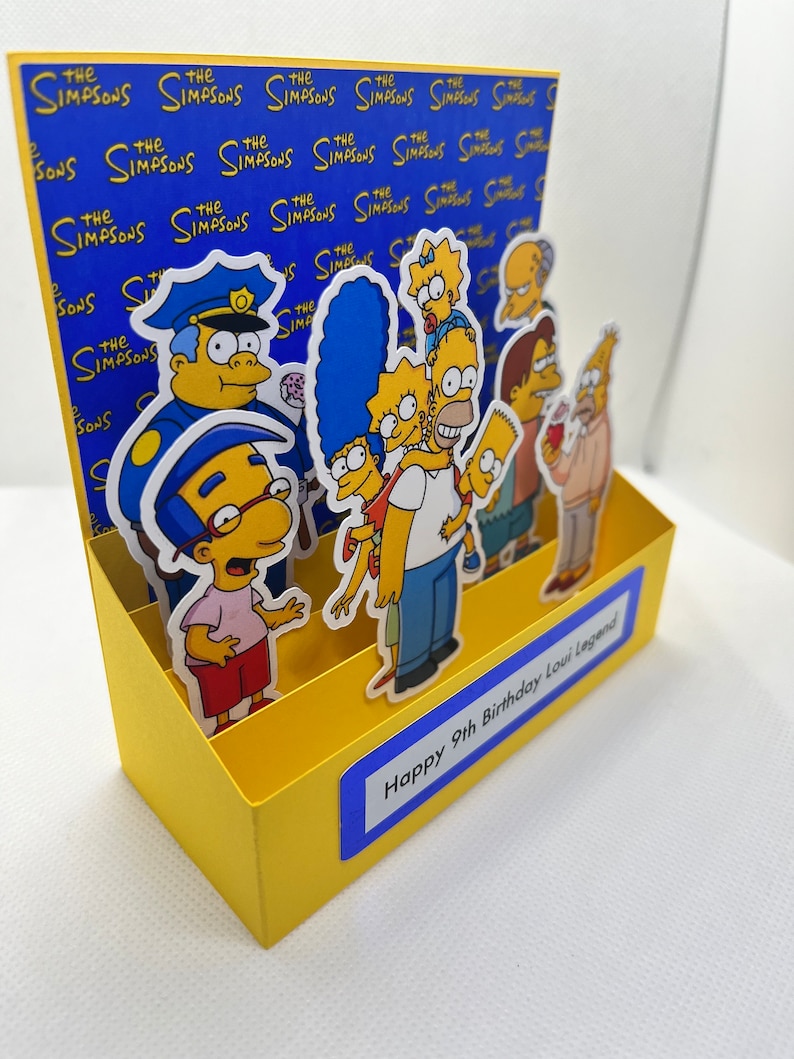 HANDMADE the Simpsons Inspired Pop up Card - Etsy
