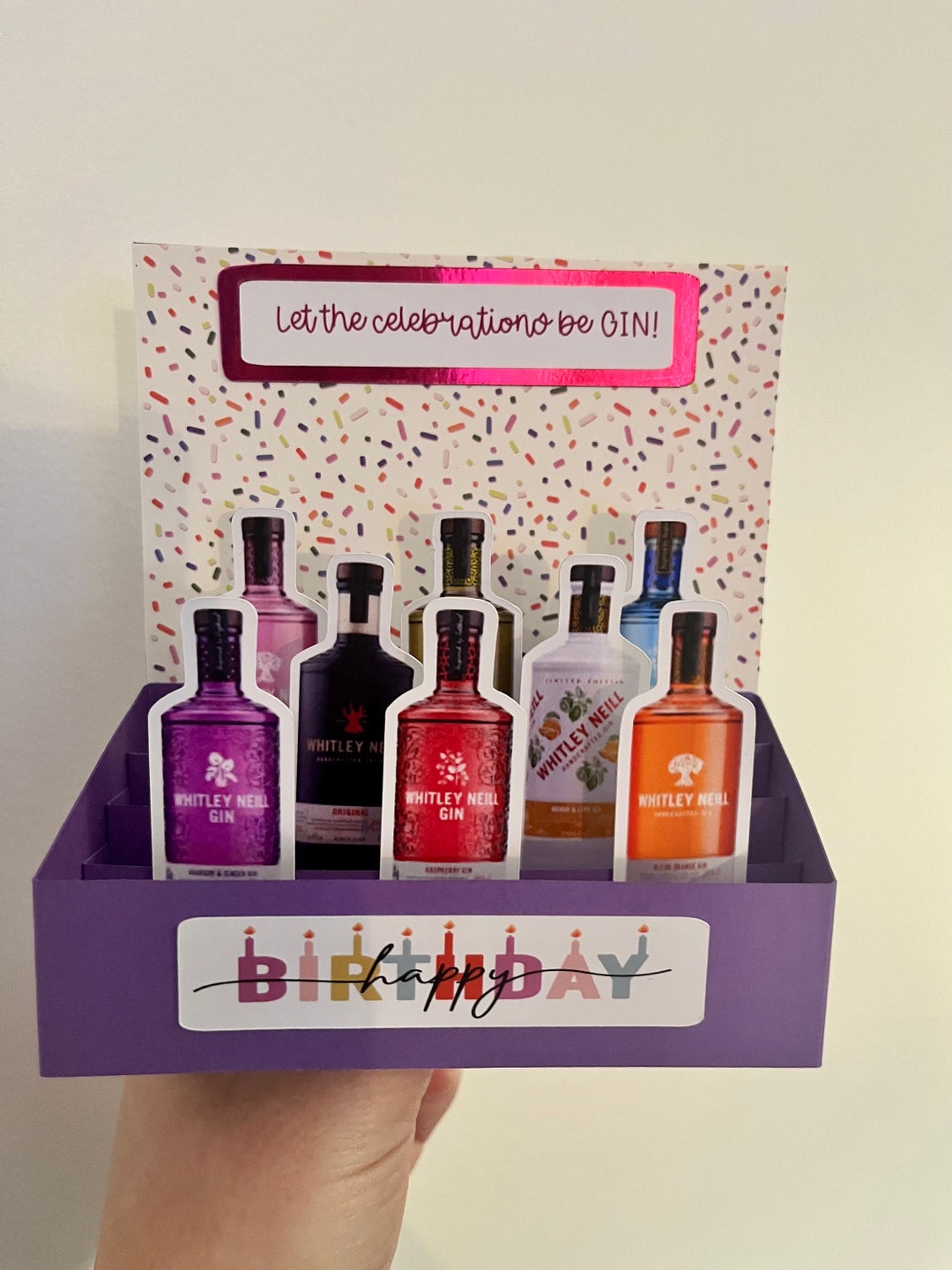 HANDMADE Gin Themed Pop up Birthday Card - Etsy