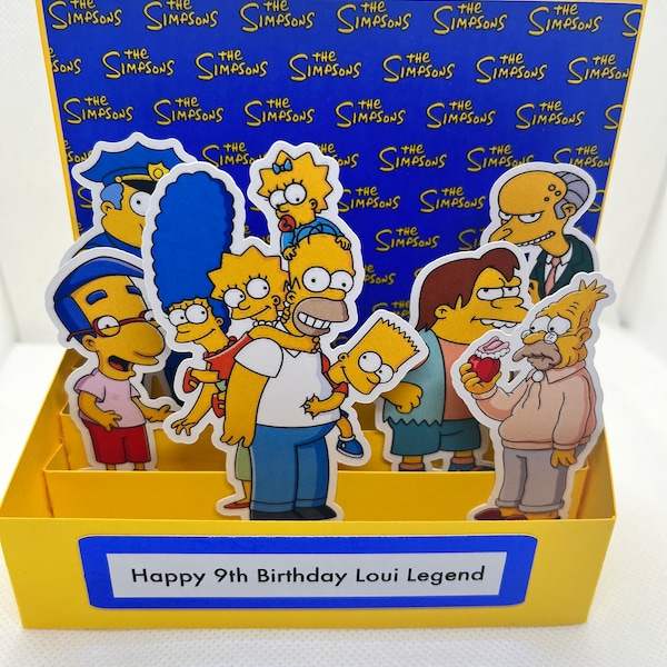 Simpsons Birthday Card - Etsy UK