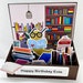 Book Themed Pop up Card Personalised library, Book Lover, Book Worm - Etsy