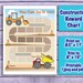 Construction Reward Chart | Instant Download Sticker Chart | Toddler ...