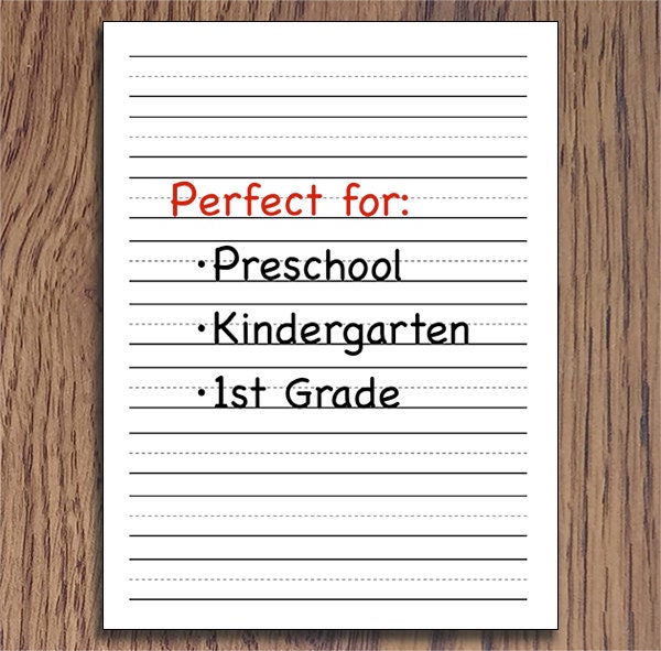Blank-lined Handwriting Pages and Story Paper for Pre-k | Includes a ...