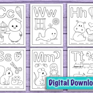 Alphabet Coloring Pages - 26 Printable Worksheets for Preschool ...