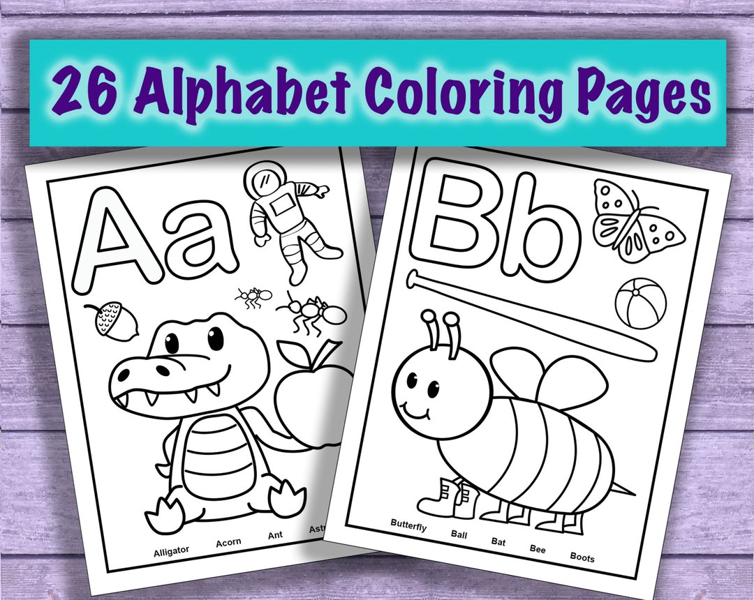 Alphabet Coloring Pages - 26 Printable Worksheets for Preschool ...