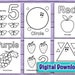 28 Printable Shapes, Colors, Numbers, and Beginner Dot-to-dot Worksheet ...