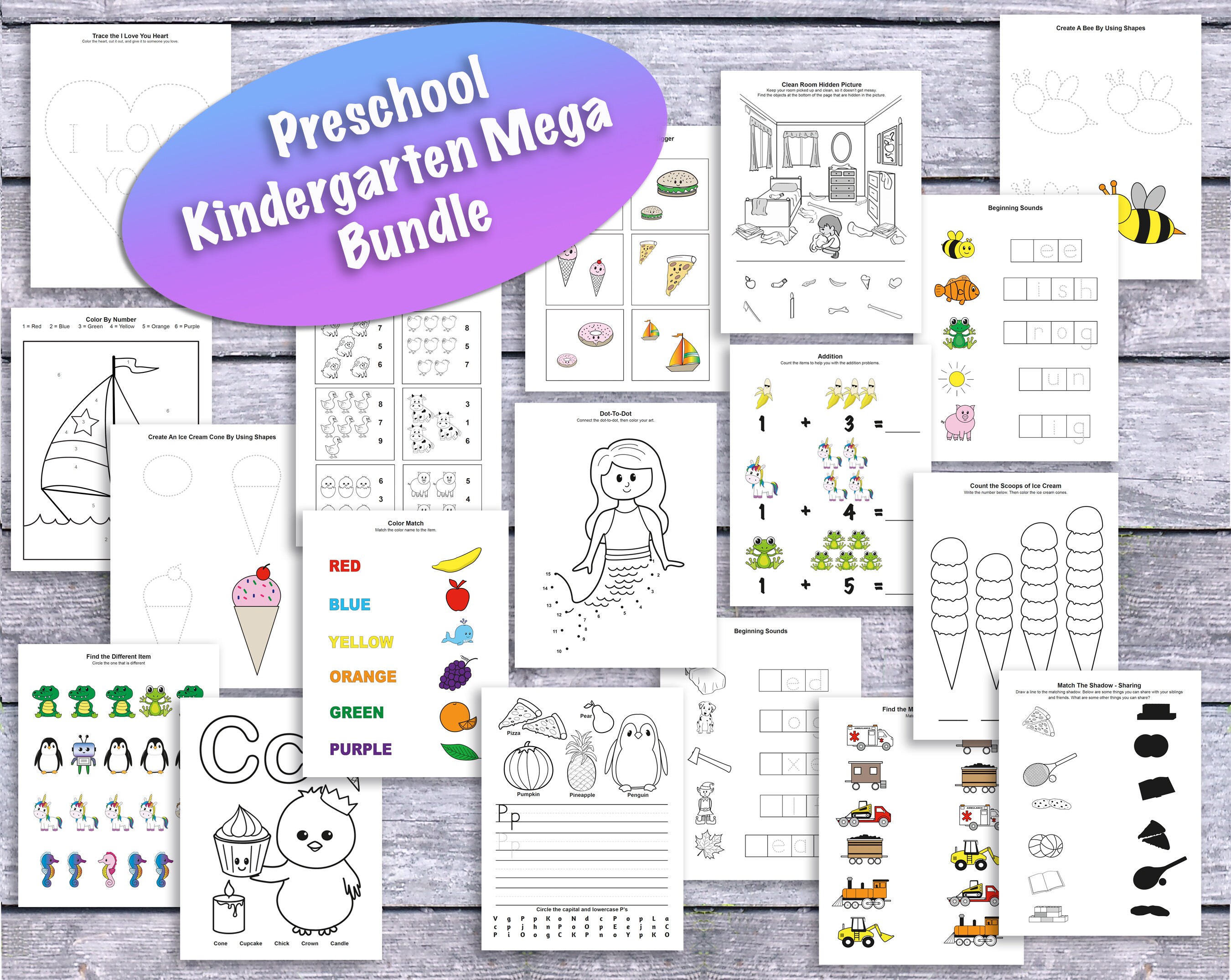Preschool Curriculum Pre-k Learning Bundle With Over 260 - Etsy