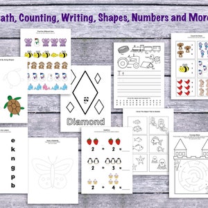 Preschool Curriculum, Pre-k Learning Bundle With Over 300 Worksheets ...