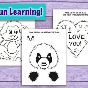 Preschool Scissor Skill Workbook Printables - 40 Page Download of ...