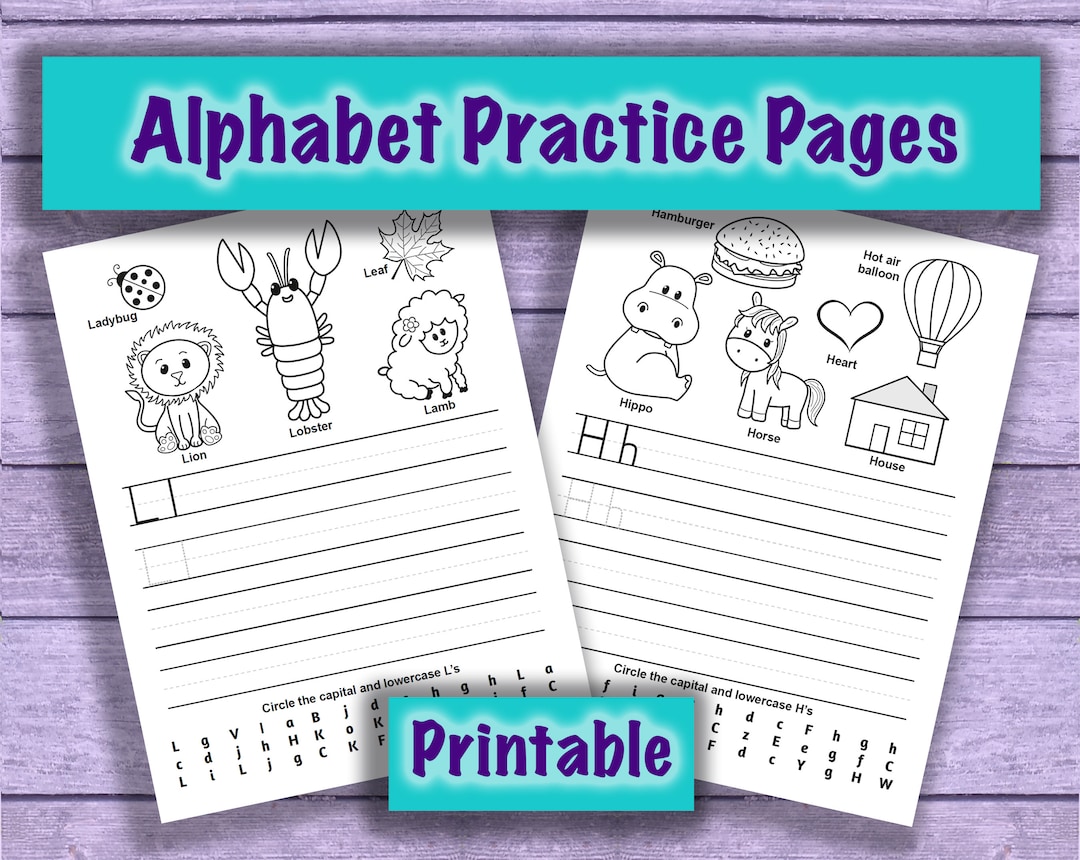 Alphabet Practice Pages - 27 Printable Worksheets for Preschool ...
