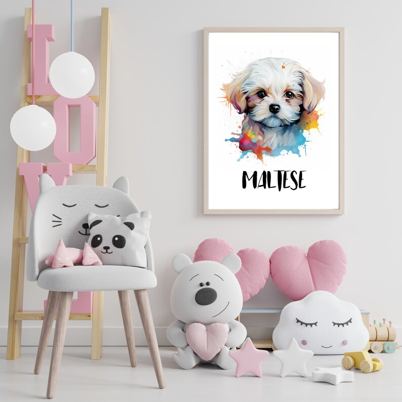 Exclusive Maltese Dog Poster Collection 50 Designs in 5 Versatile Sizes ...