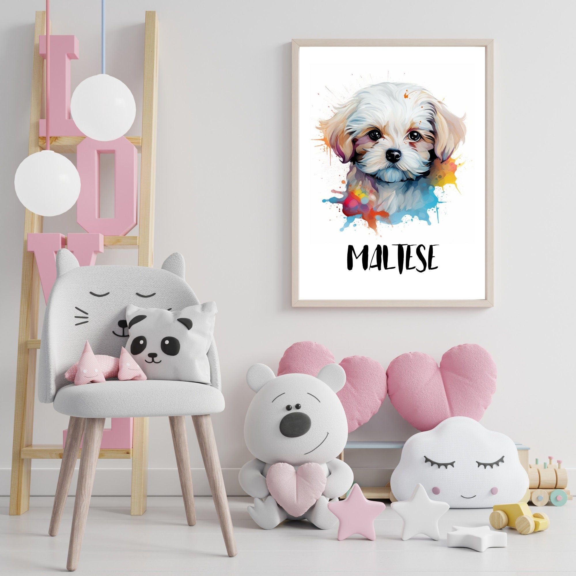 Exclusive Maltese Dog Poster Collection 50 Designs in 5 Versatile Sizes ...