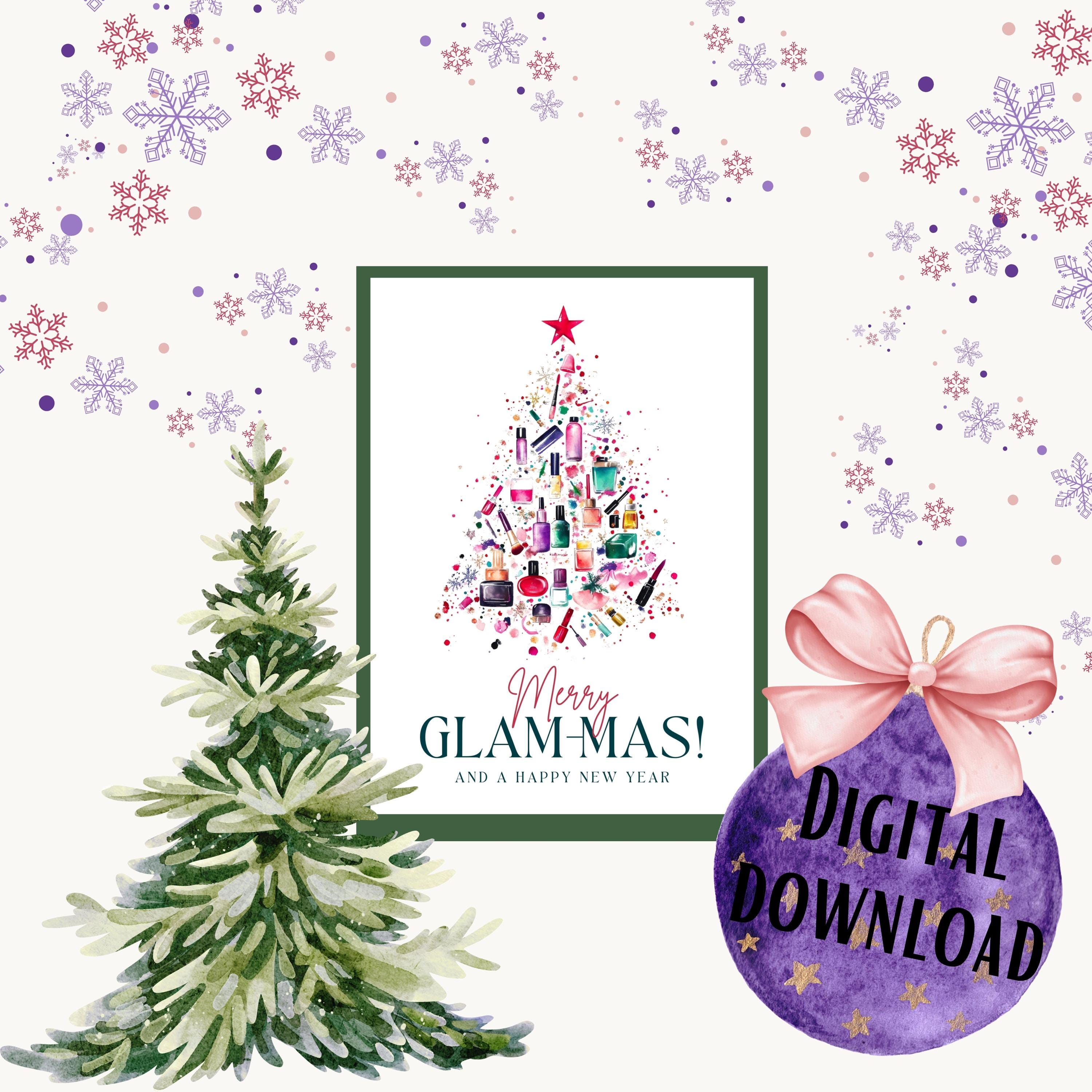 Merry Glam-mas! 9 Makeup-themed Christmas Card | Beauty Lover Holiday ...