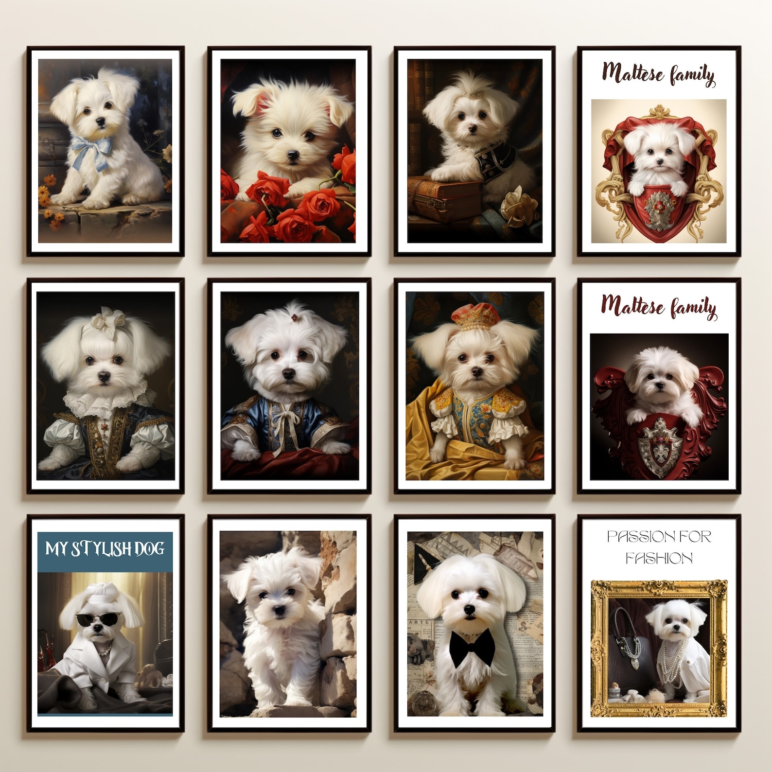 Exclusive Maltese Dog Poster Collection – 50 Designs in 5 Versatile ...