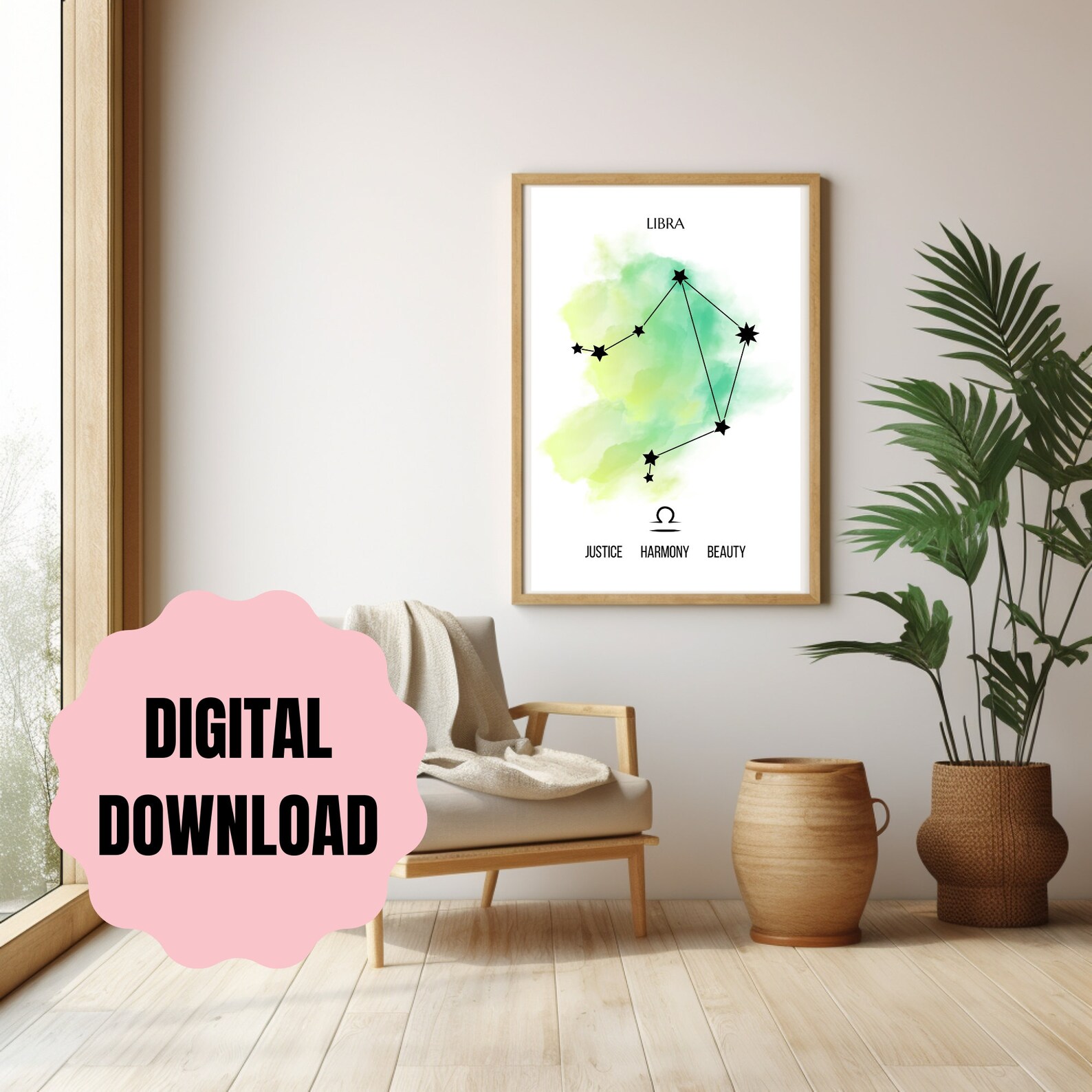 Libra Poster Beauty and Harmony in Your Surroundings Zodiac Libra ...