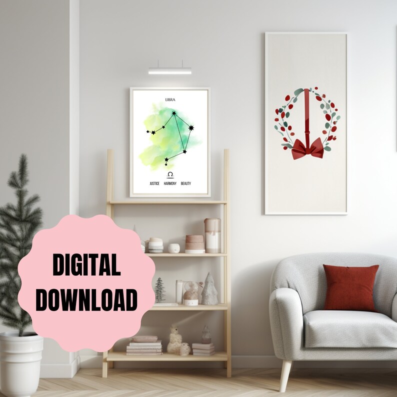 Libra Poster Beauty and Harmony in Your Surroundings Zodiac Libra ...