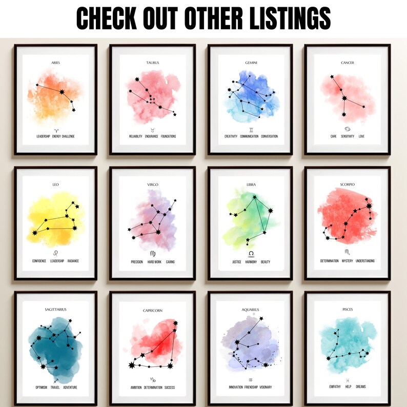 Libra Poster Beauty and Harmony in Your Surroundings Zodiac Libra ...