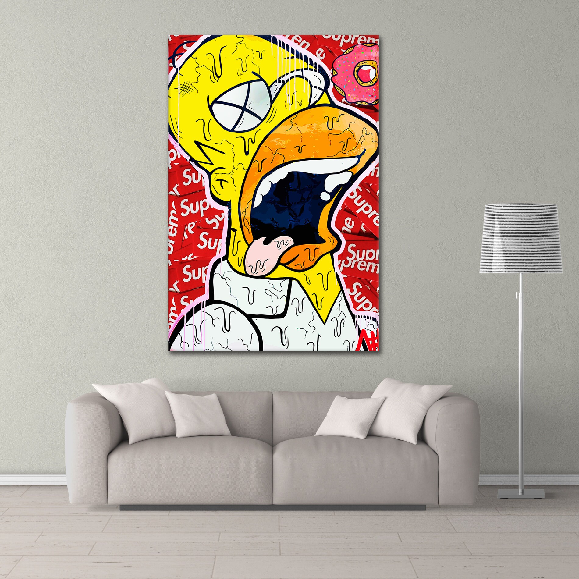 Homer Simpson Digital Art Print | Instant Download Printable Home Decor ...