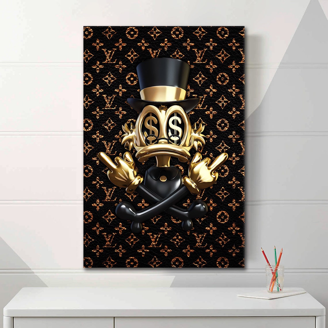 Scrooge Mcduck, Alec Monopoly Inspired, Modern Wall Decor, Modern Pop ...