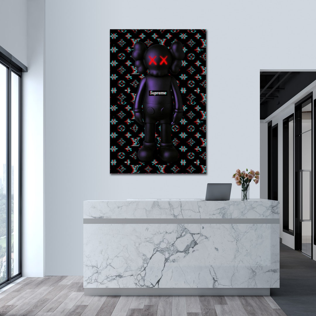 Colorful Camouflage KAWS Wall Art - Digital Download for Creative ...