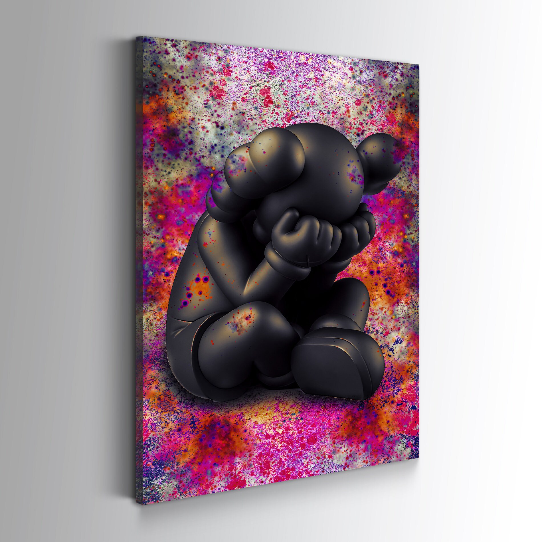 Colorful Camouflage KAWS Wall Art - Digital Download for Creative ...