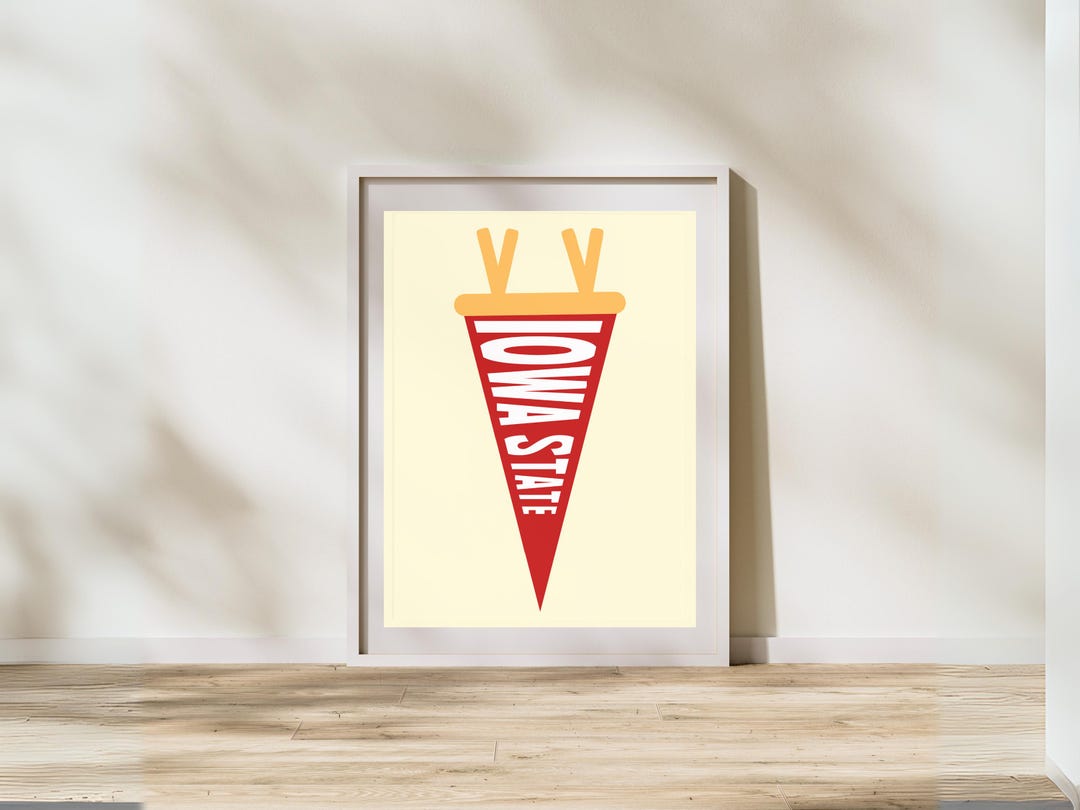 Iowa State University Pennant Poster, Trendy Wall Decor, Aesthetic Wall ...