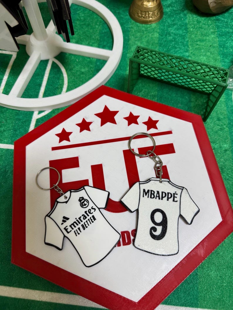Kylian Mbappe Real Madrid Jersey Keychainkylian Mbappe Keychain - Etsy
