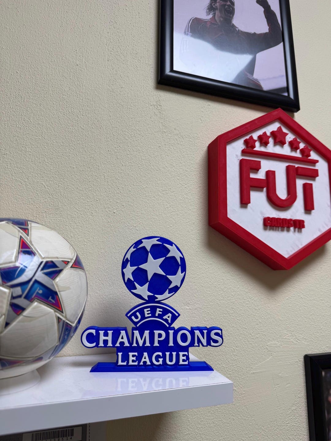 Ucl Champions League Logo Table Stand Multicolor - Etsy