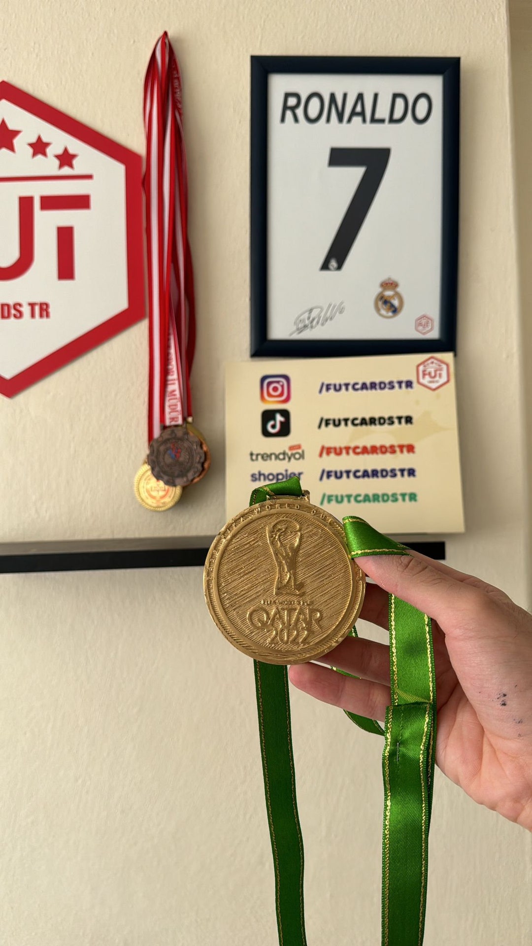 FIFA WORLD CUP Qatar 2022 Medal Round Gold Medal World Cup Soccer ...