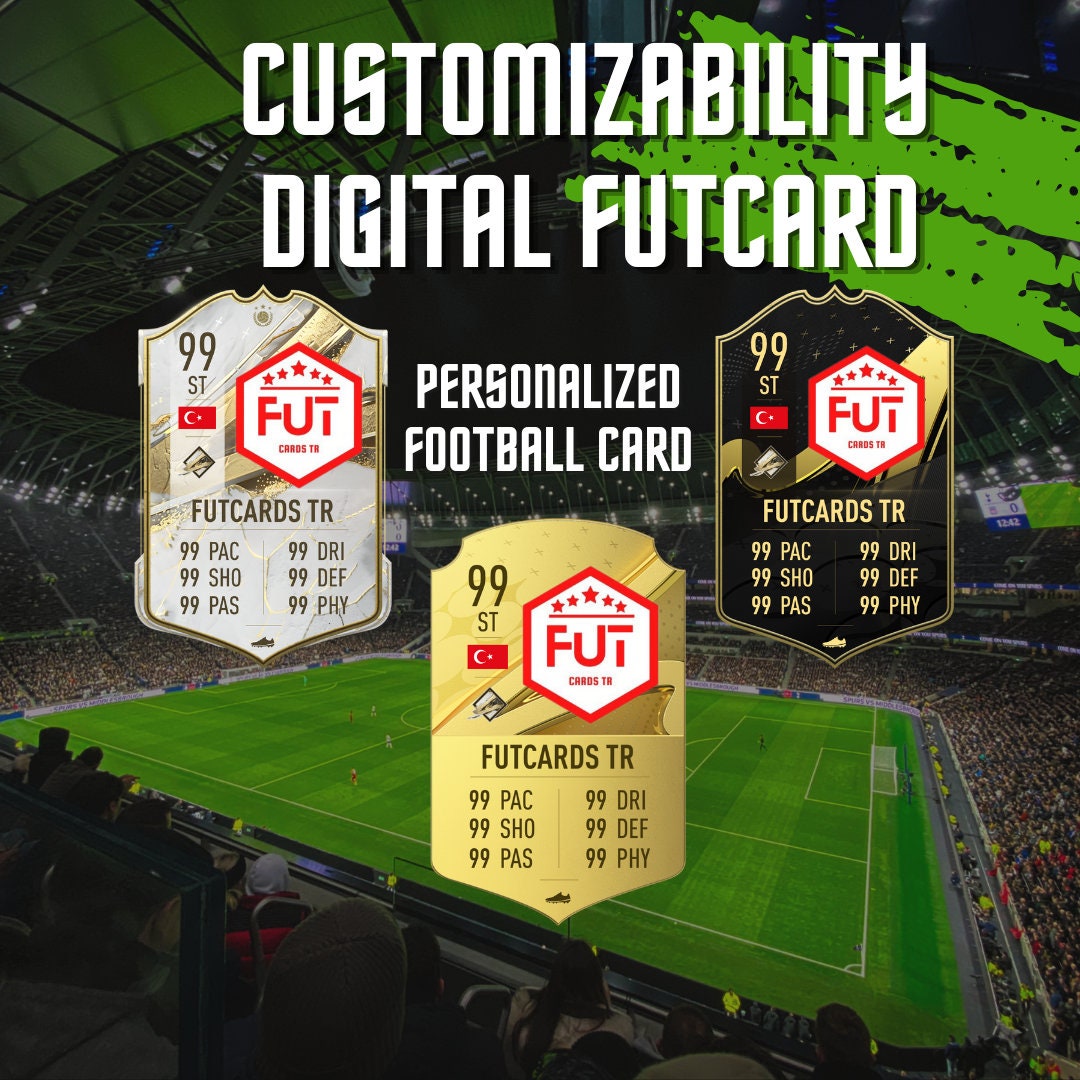 Personalized Custom Football Card Futcard Personalized Gift Digital ...